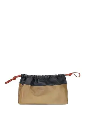 Pierre Hardy Twin Drawstring Clutch Bag - Brown