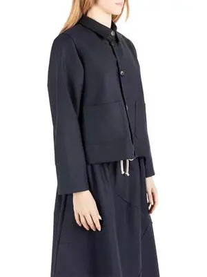 SOCIETE ANONYME Tilda Button-up Patch-pocket Jacket - Blue