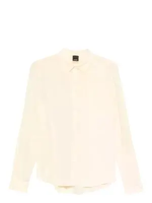 Pinko Silk Button-up Shirt - Yellow