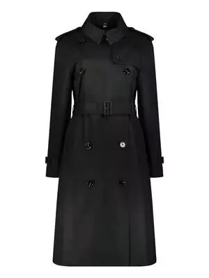 Burberry Double-breasted Belted Trench Coat - Black