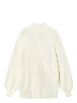 TWINSET Oversized Roll Neck Jumper - Neutrals