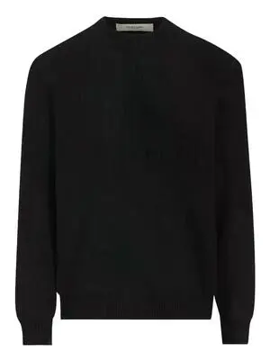 GOLDEN GOOSE Embroidered Crewneck Sweater - Black