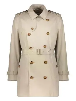 Burberry Double-breasted Belted Trench Coat - Neutrals