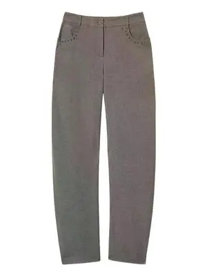 TWINSET TWINSET Flannel Balloon Trousers With Heat-Applied Studs