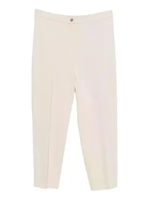 Marina Rinaldi Button-fastening Straight-leg Trousers - Neutrals