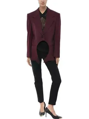 Off-White Meteor Cut-out Blazer - Red