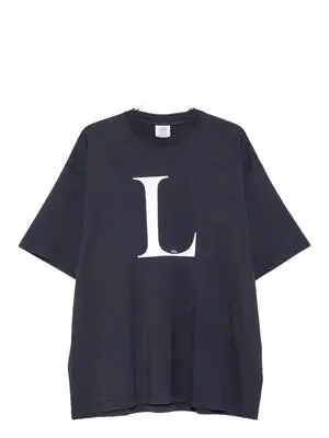 Vetements Logo-print T-shirt - Blue