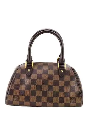 LOUIS VUITTON Damier Ribera Mini Satchel - Brown