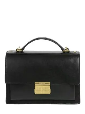 GOLDEN GOOSE Golden Goose Venezia Bag In Boarded Leather With Gold Details Black