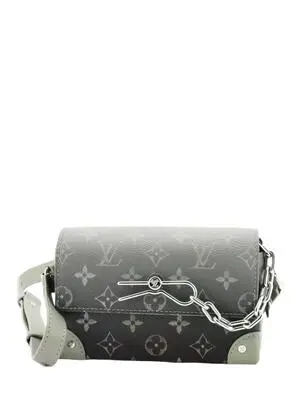 LOUIS VUITTON Steamer Wearable Wallet Gradient Monogram Canvas Crossbody Bag - Black