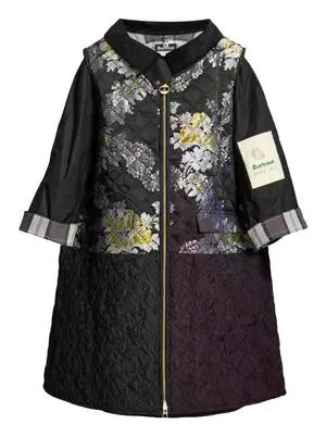 Erdem X Barbour Patchwork Jacquard Coat - Black