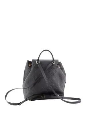LOUIS VUITTON Montsouris Nm Monogram Empreinte Leather Pm Backpack - Black