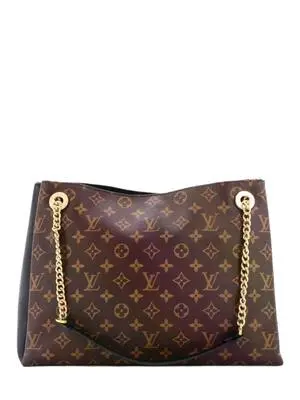 LOUIS VUITTON Monogram Canvas Shoulder Bag - Black