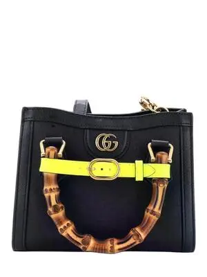 Gucci Diana Mini Tote Crossbody Bag With Bamboo Handle - Black