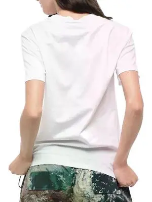 Stella McCartney Slogan Print Short Sleeve T-shirt - White