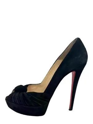 CHRISTIAN LOUBOUTIN Greissimo Knot Peep Toe Pumps - Black
