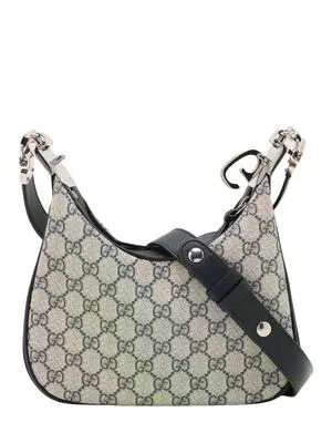 Gucci Gg Supreme Attache Crossbody Bag - Neutrals