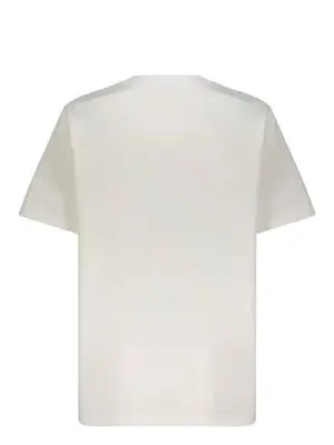 Burberry Logo Print Cotton T-shirt - Neutrals