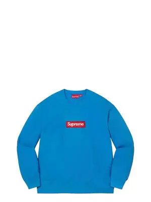 Supreme Box Logo Crewneck Sweatshirt - Blue