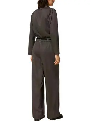 TWINSET Wide Satin Trousers - Grey