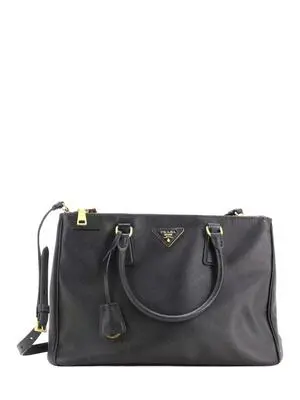 Prada Prada Saffiano Leather Medium Tote Bag Black