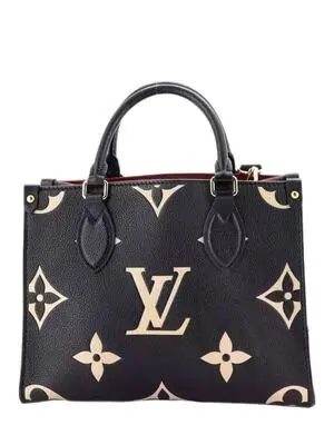 LOUIS VUITTON Onthego Giant Monogram Empreinte Pm Tote Bag - Black