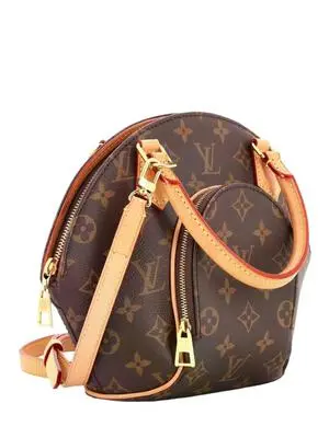 LOUIS VUITTON Monogram Canvas Ellipse Nm Pm Satchel - Brown
