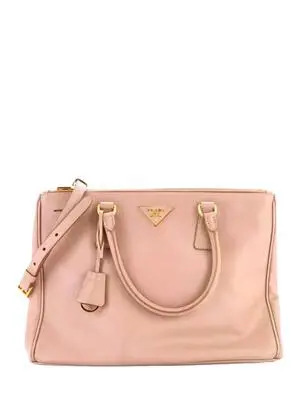 Prada Lux Saffiano Leather Medium Tote Bag - Neutrals