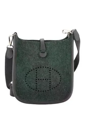 Hermès Evelyn Bag Gen Iii Felt Tpm Crossbody Bag - Green