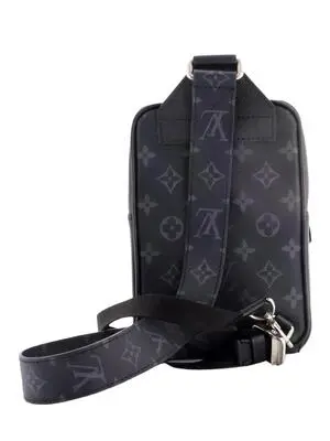 LOUIS VUITTON Monogram Taigarama Outdoor Sling Bag - Black