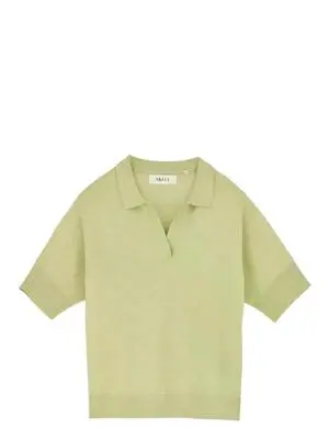 SKALL STUDIO Amethyst Merino Wool Polo Shirt - Green