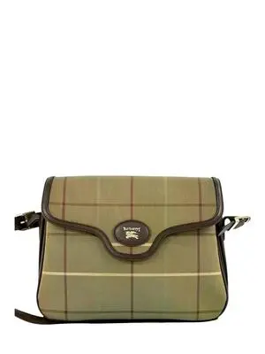 Burberry Vintage Check Canvas Crossbody Bag - Brown