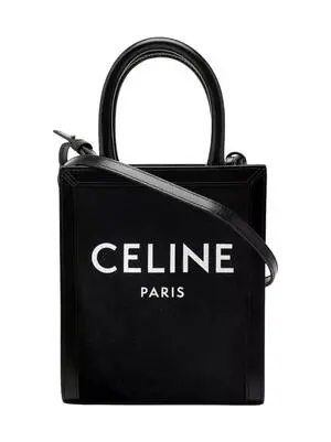 Celine Vertical Cabas Tote Satchel - Black