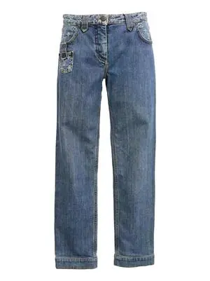 LOUIS VUITTON Monogram Straight-leg Jeans - Blue