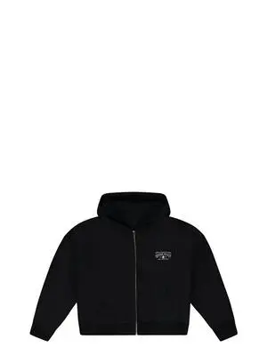 DENIM TEARS Long-sleeve Zip-up Hoodie - Black