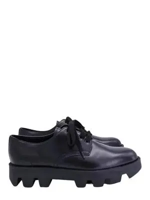 PRADA Prada Black Leather Derby Shoes