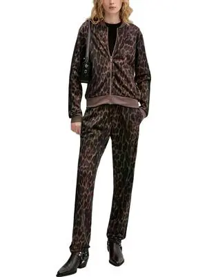Adidas Leopard-print Tracksuit - Brown