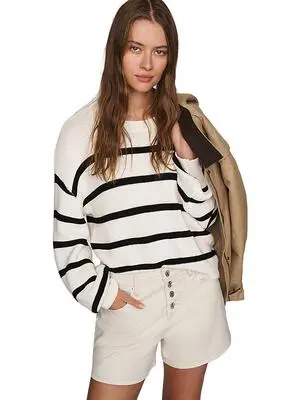 7 For All Mankind Kori Button Fly Shorts - Moondust