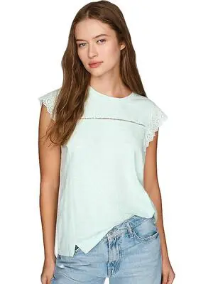 Wilt Wilt Cotton Eyelet Tee Mint