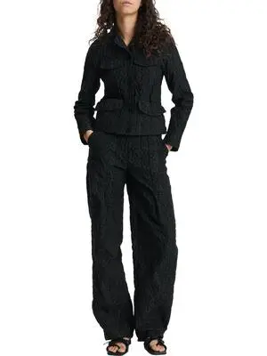 Cecilie Bahnsen Darmela Begonia Jacquard Trousers - Black