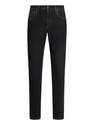 Dolce & Gabbana Slim Fit Denim Trousers - Multicolor