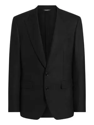 Dolce & Gabbana Sicilia Light Single-breasted Viscose Jacket - Black
