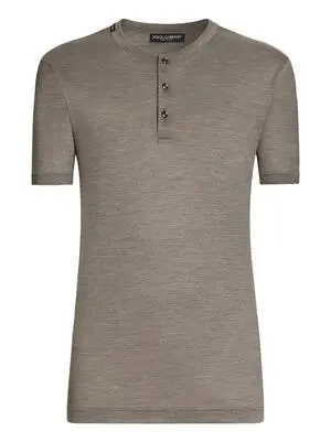 Dolce & Gabbana Silk Serafino T-shirt - Multicolor