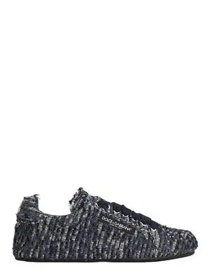 Dolce & Gabbana Portofino Soft Denim Sneakers - Blue