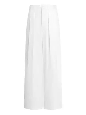 Dolce & Gabbana Stretch Cotton Gabardine Trousers - White