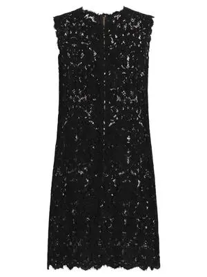 Dolce & Gabbana Cordonetto Lace A-line Dress - Black