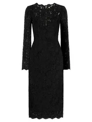 Dolce & Gabbana Cordonetto Lace Sheath Dress - Black