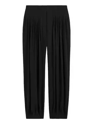 Cos Pleated Crepe Balloon Pants - Black