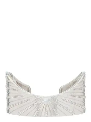 WYLD BOX Wyld Box Ray Of Light Majestic Cuff With White Topaz