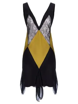 AURELIANA Alexia Silk Satin Mini Dress - Multi